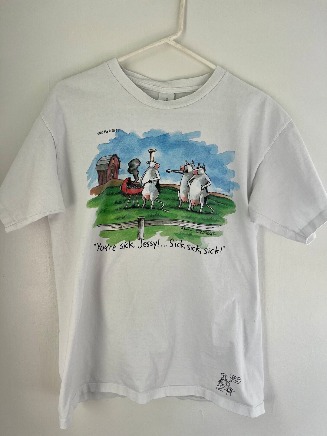 Vintage 90s Far Side Cows Cook Out Tshirt - Etsy