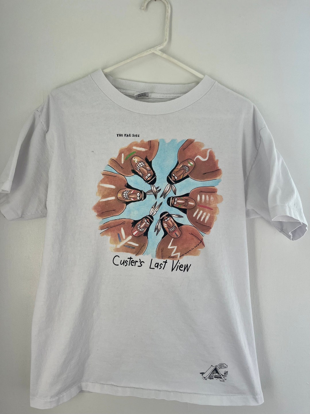 Vintage Far Side Custer’s Last View Tshirt - Etsy