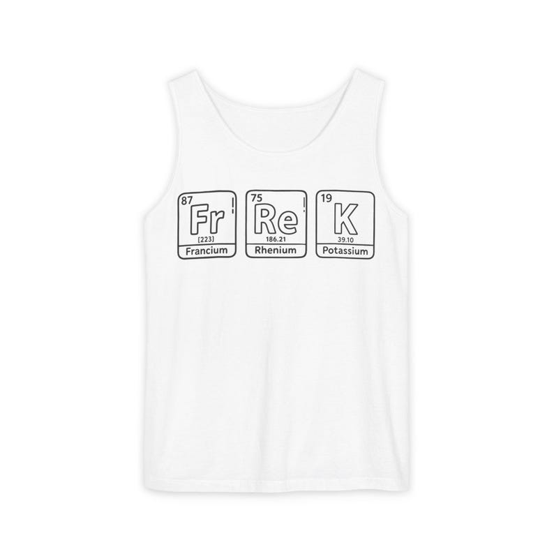 Funny Periodic Science Table Tank Top Shirt | Chemistry Student Jokes ...