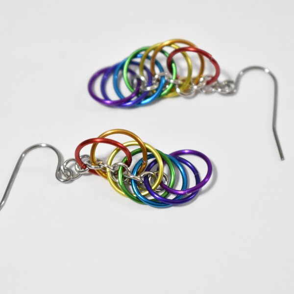 Chain Mail Earrings - Etsy