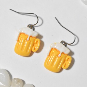 Beer Earrings, Beer Mug Earrings, Beer Cup Earrings, Beer Jewelry ...