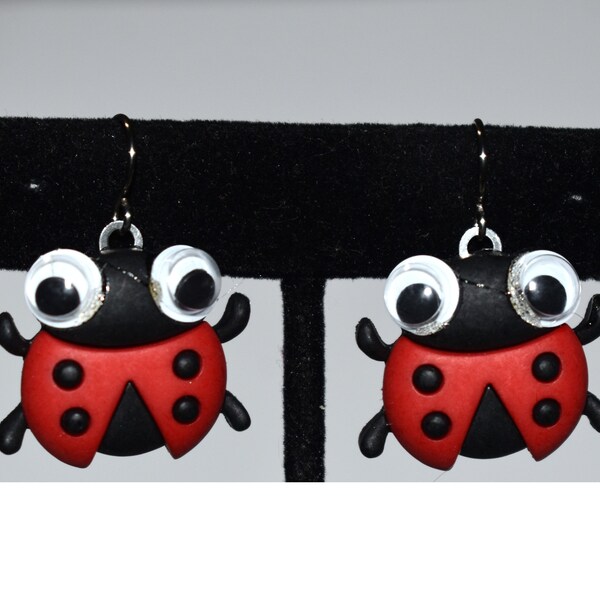 Ladybug Earrings - Etsy