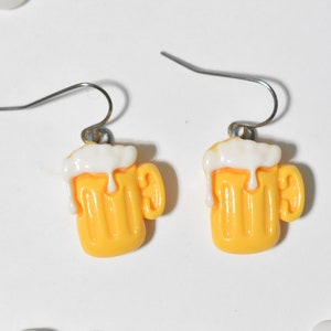 Beer Earrings, Beer Mug Earrings, Beer Cup Earrings, Beer Jewelry ...