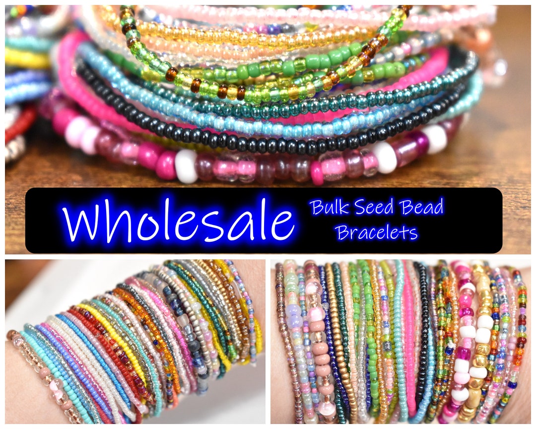 Wholesale Bracelets, Bulk Bracelets, Grab Bag Bracelets, 11/0 6/0 Seed ...