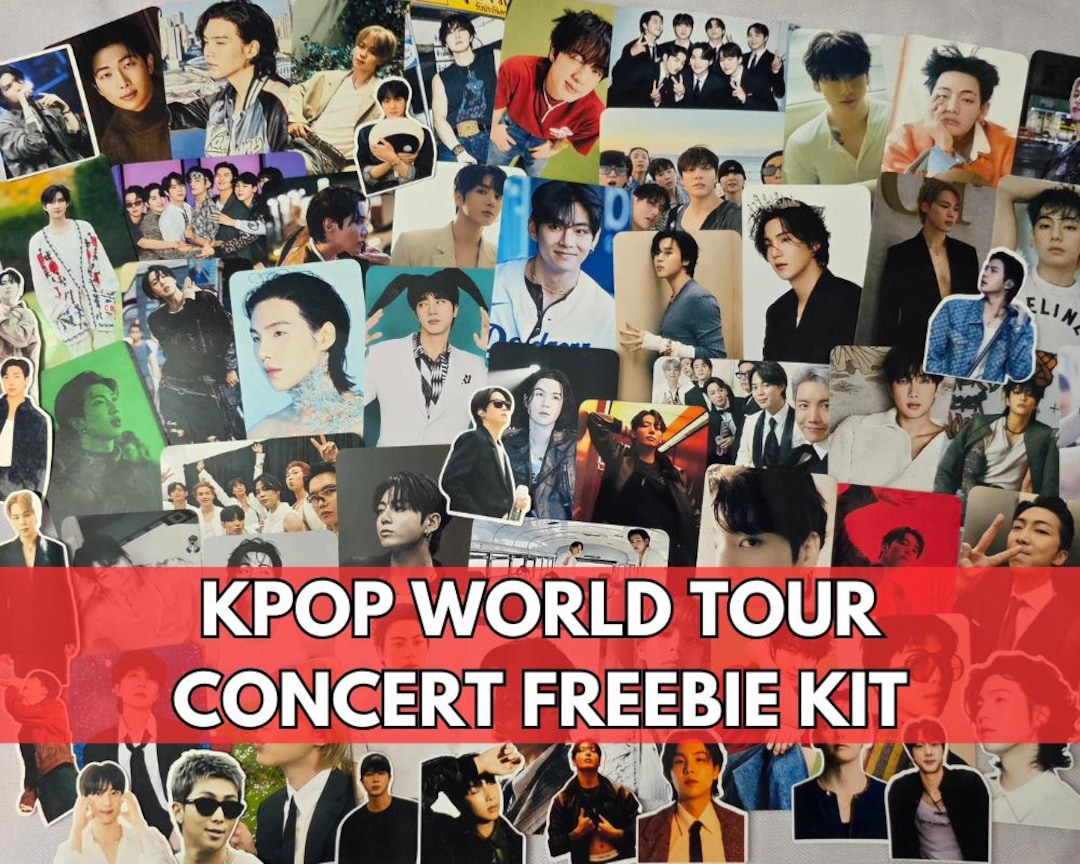 KPOP Concert Freebie Kit - Photocards - Stickers - Bags - Etsy