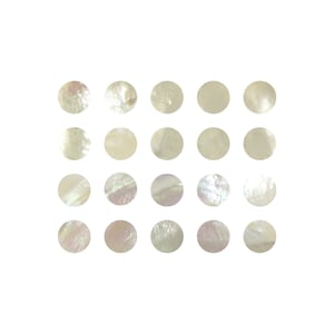 Incudo White Mother of Pearl Dot Inlays - Pack of 20 - Etsy Australia