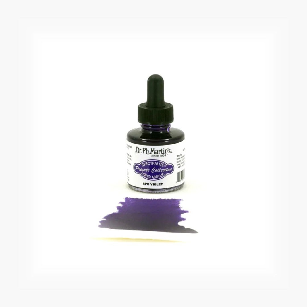 Dr Ph Martin's Violet Spectralite Private Collection Liquid Acrylics ...