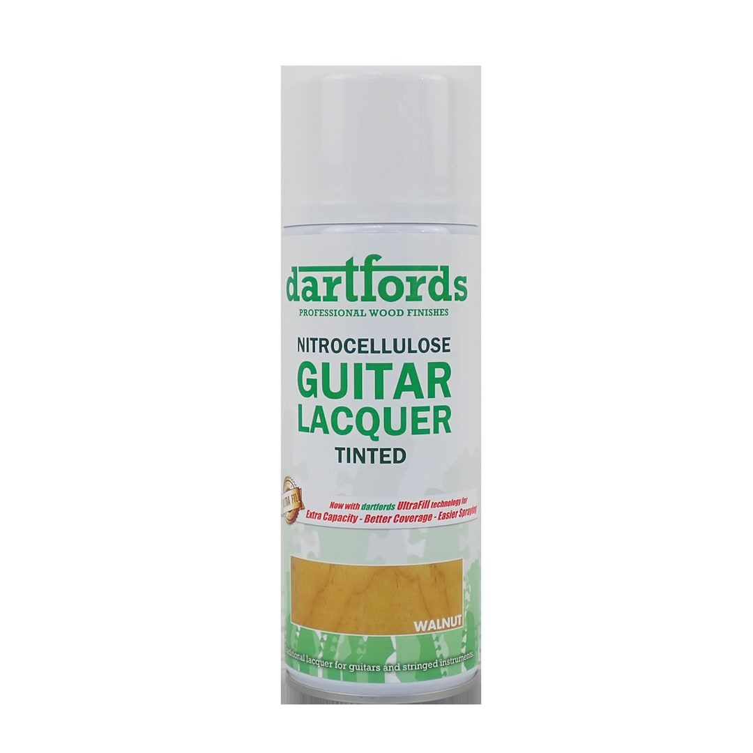 Dartfords Tinted Walnut Nitrocellulose Guitar Lacquer 400ml Aerosol ...