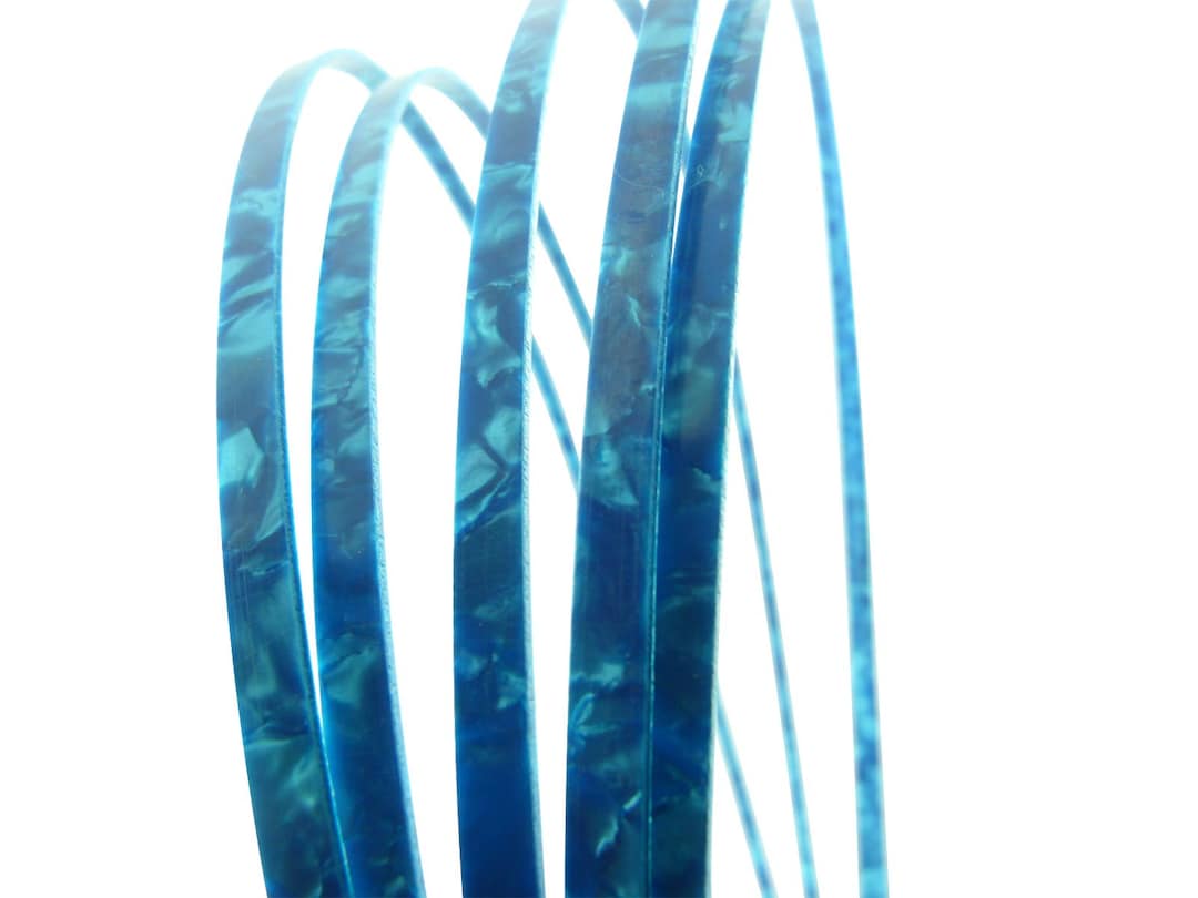 Incudo Cyan Pearloid Celluloid Guitar Binding - 1600x6x1.5mm - Etsy