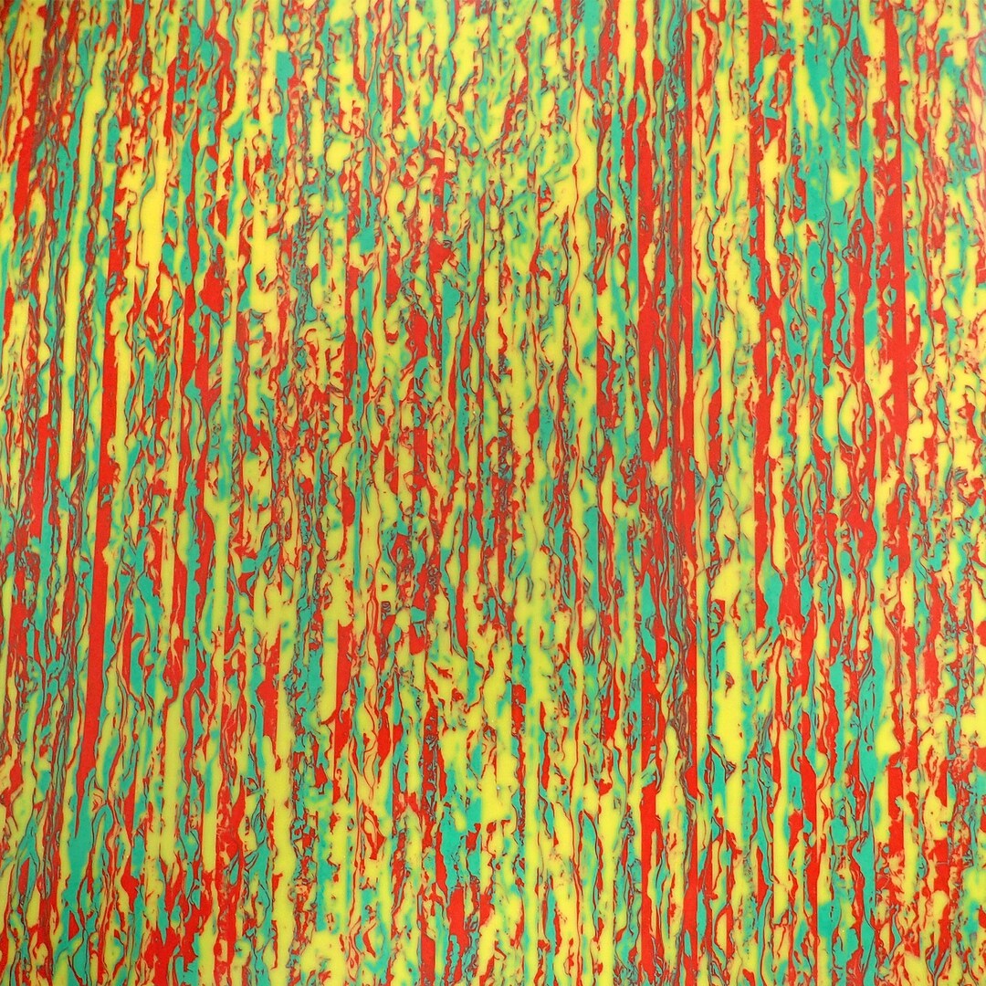 Incudo Red and Yellow Striped Celluloid Drum Wrap - 1600x700x0.5mm - Etsy