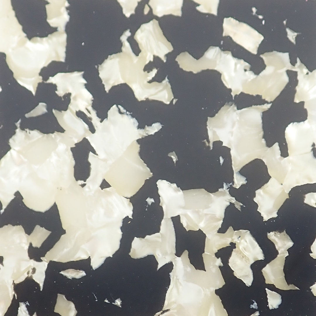 Incudo Black and White Pearloid Celluloid Laminate Acrylic Sheet - Etsy