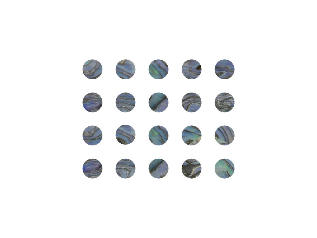 Incudo Paua Abalone Dot Inlays - Pack of 20 - Etsy