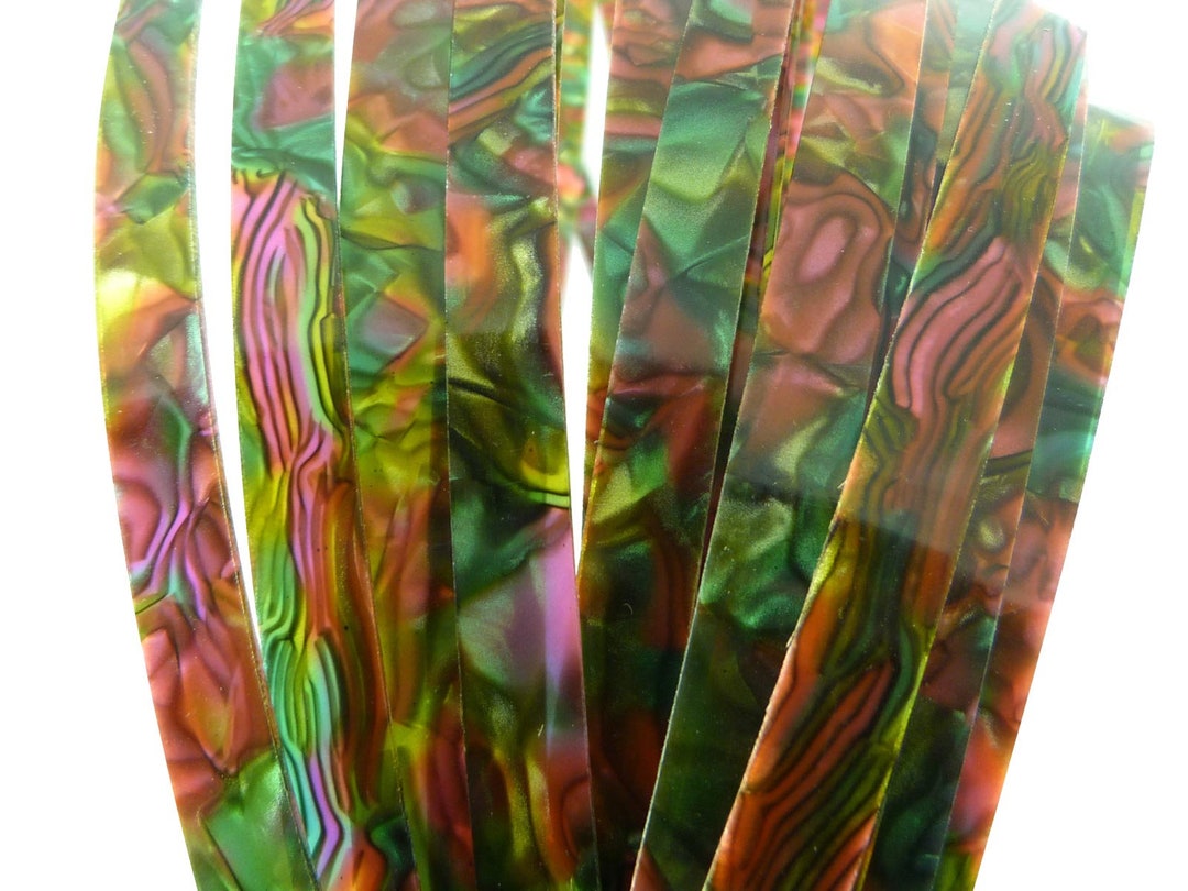 Incudo Rainbow Pearloid Celluloid Guitar Binding - 1600x10x1.5mm - Etsy
