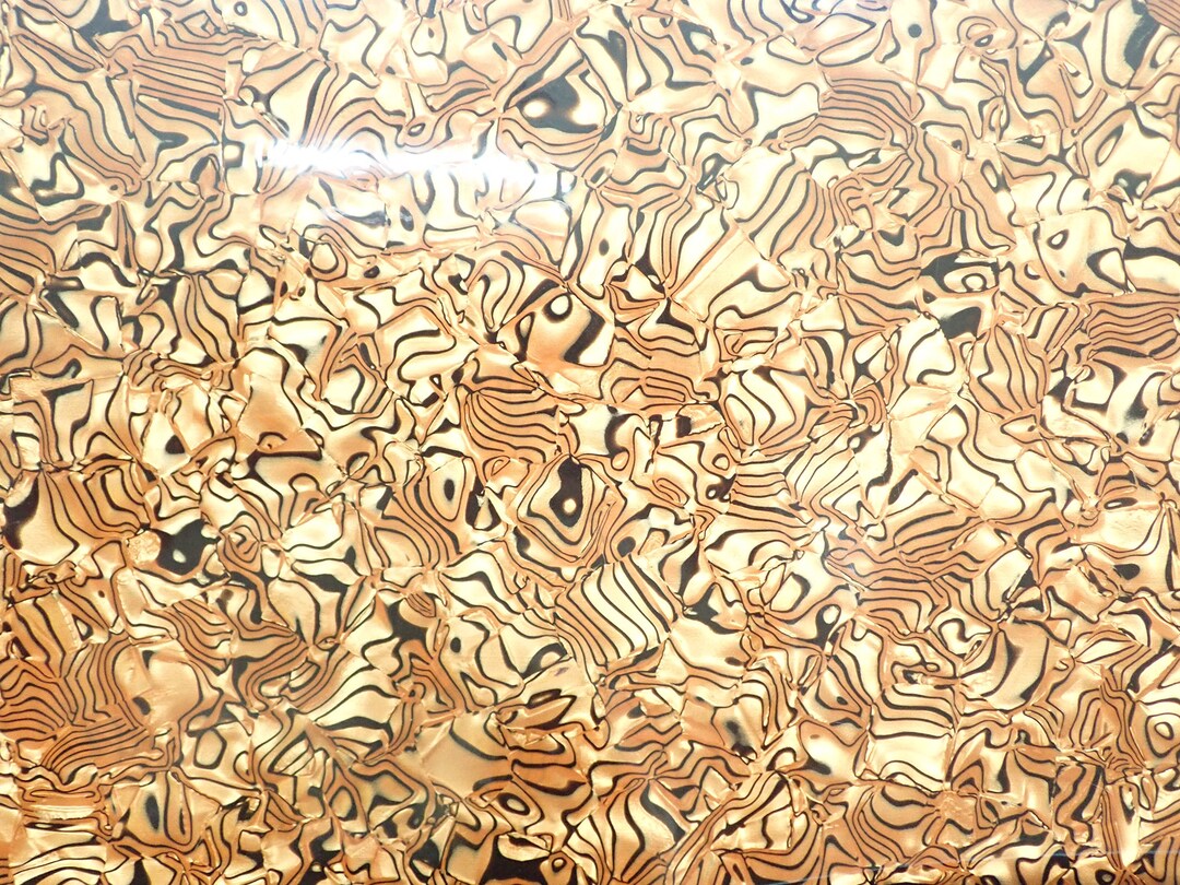 Incudo Warm Brown Tiger Shell Celluloid Veneer / Wrap - 1600x700x0.17mm ...
