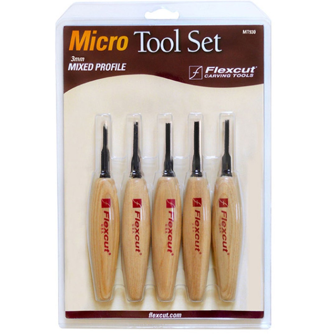 Flexcut MT930 Mixed Profile Micro Tool Set - 3mm - Etsy