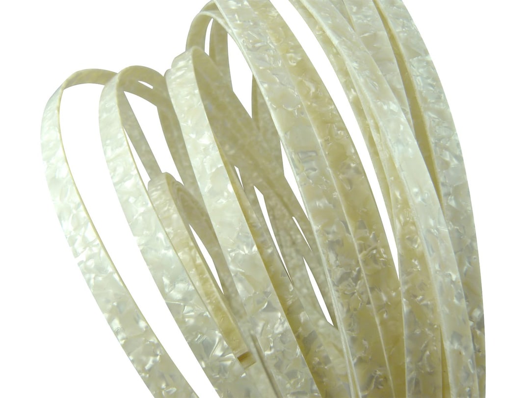 Incudo White Pearloid Celluloid Guitar Binding - 1600x10x1.5mm - Etsy