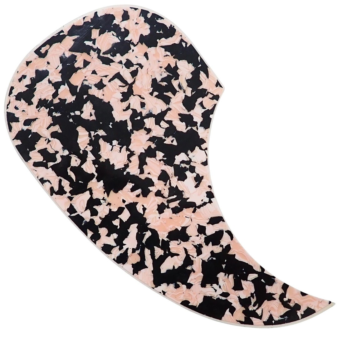 Pink and Black Calico PVC Ultra Thin Pickguard (teardrop) - Etsy