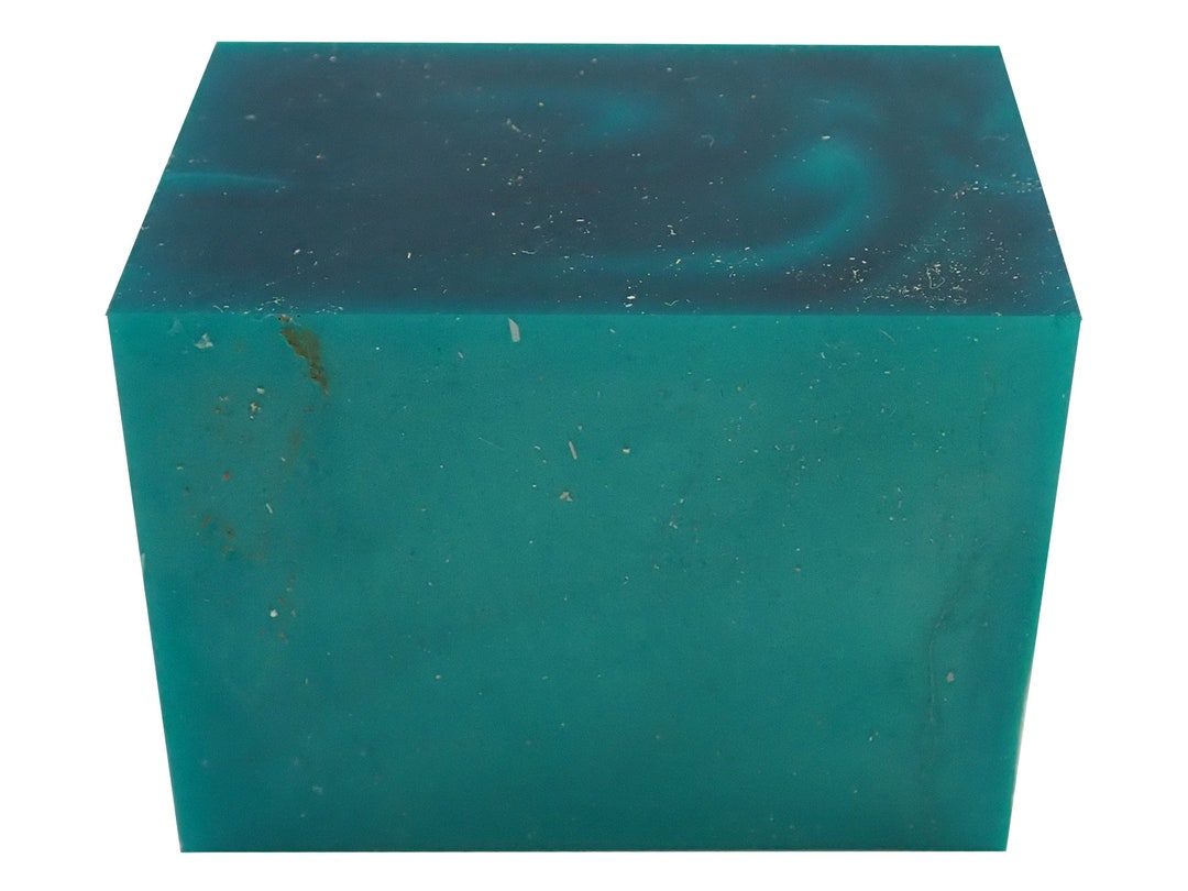 Turners' Mill Teal Pearl Kirinite Acrylic Block 64x42x42mm - Etsy