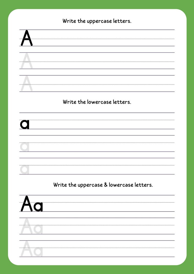 Alphabet Tracing Bundle for Kids | A-Z Learning, Fine Motor Skills ...