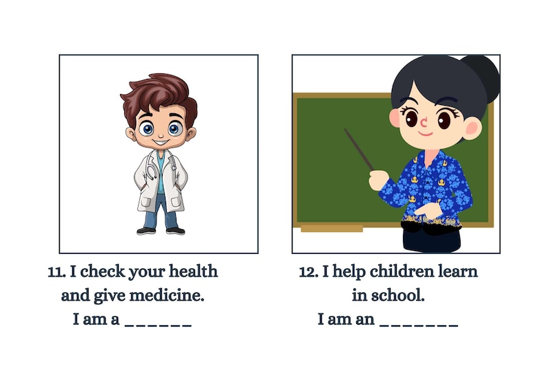 Identifying Career Worksheets for Kids | Printable Learning Material ...