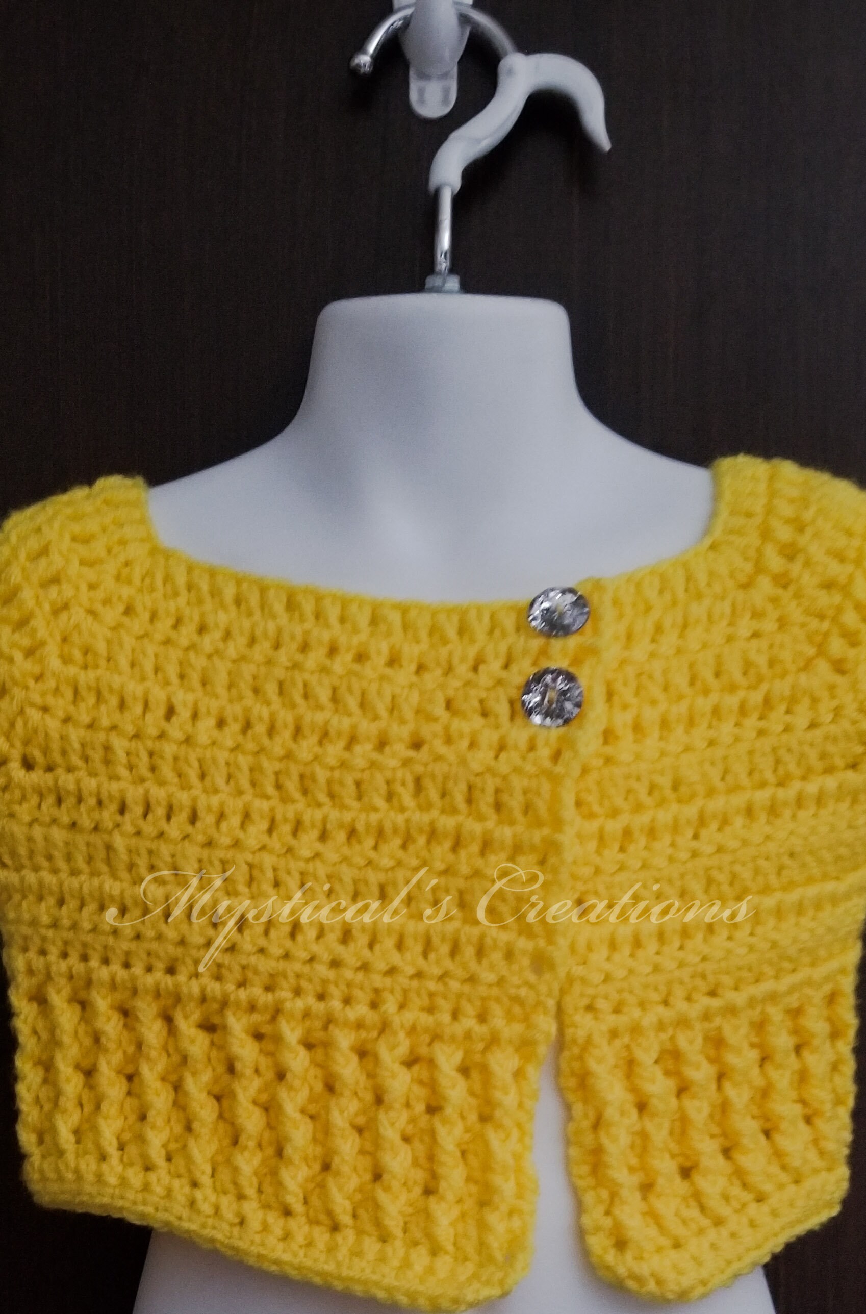 Ribbed Shrug in Yellow - Etsy