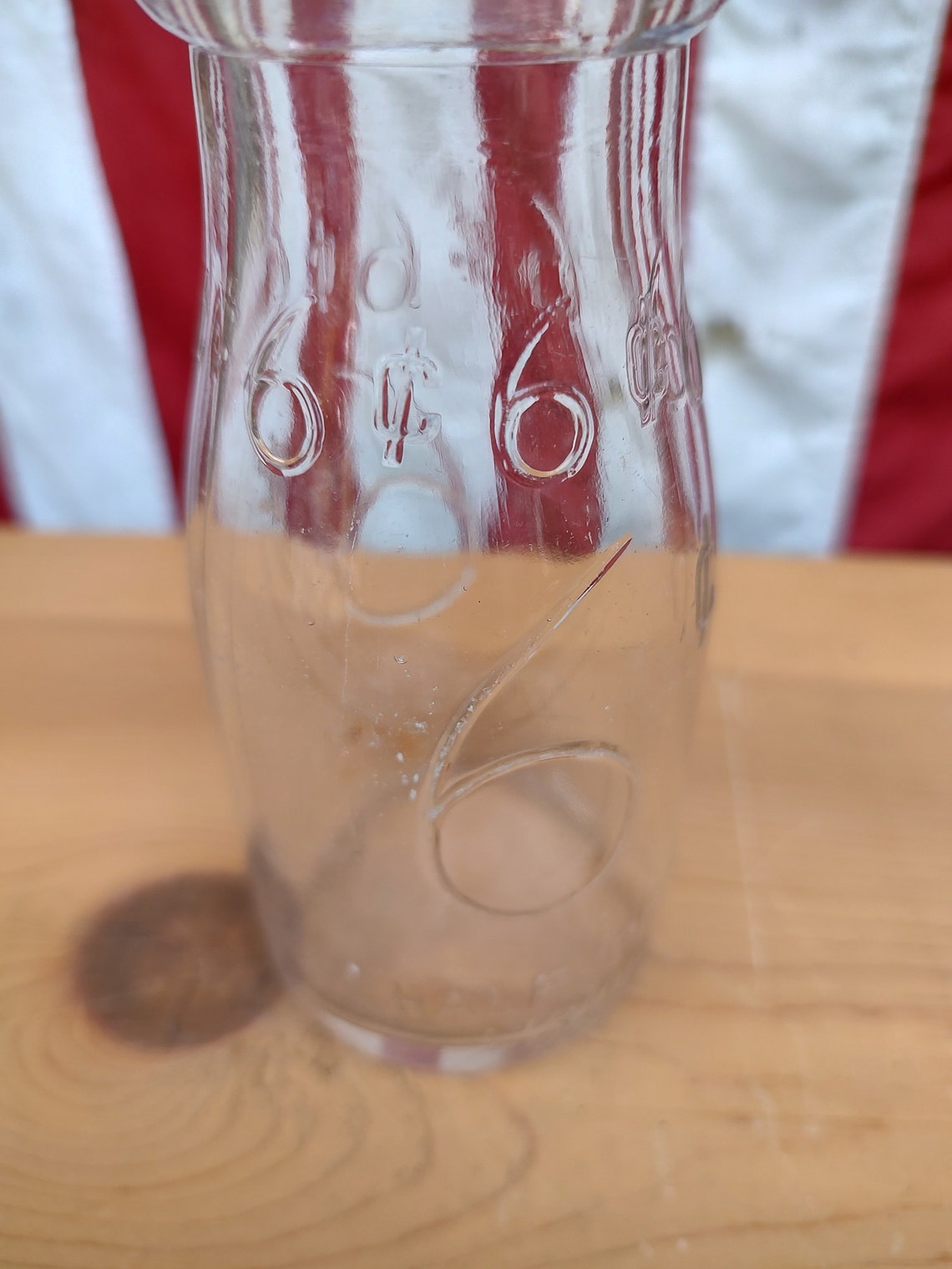 Vintage 6 Cent Glass Milk Bottle - Etsy