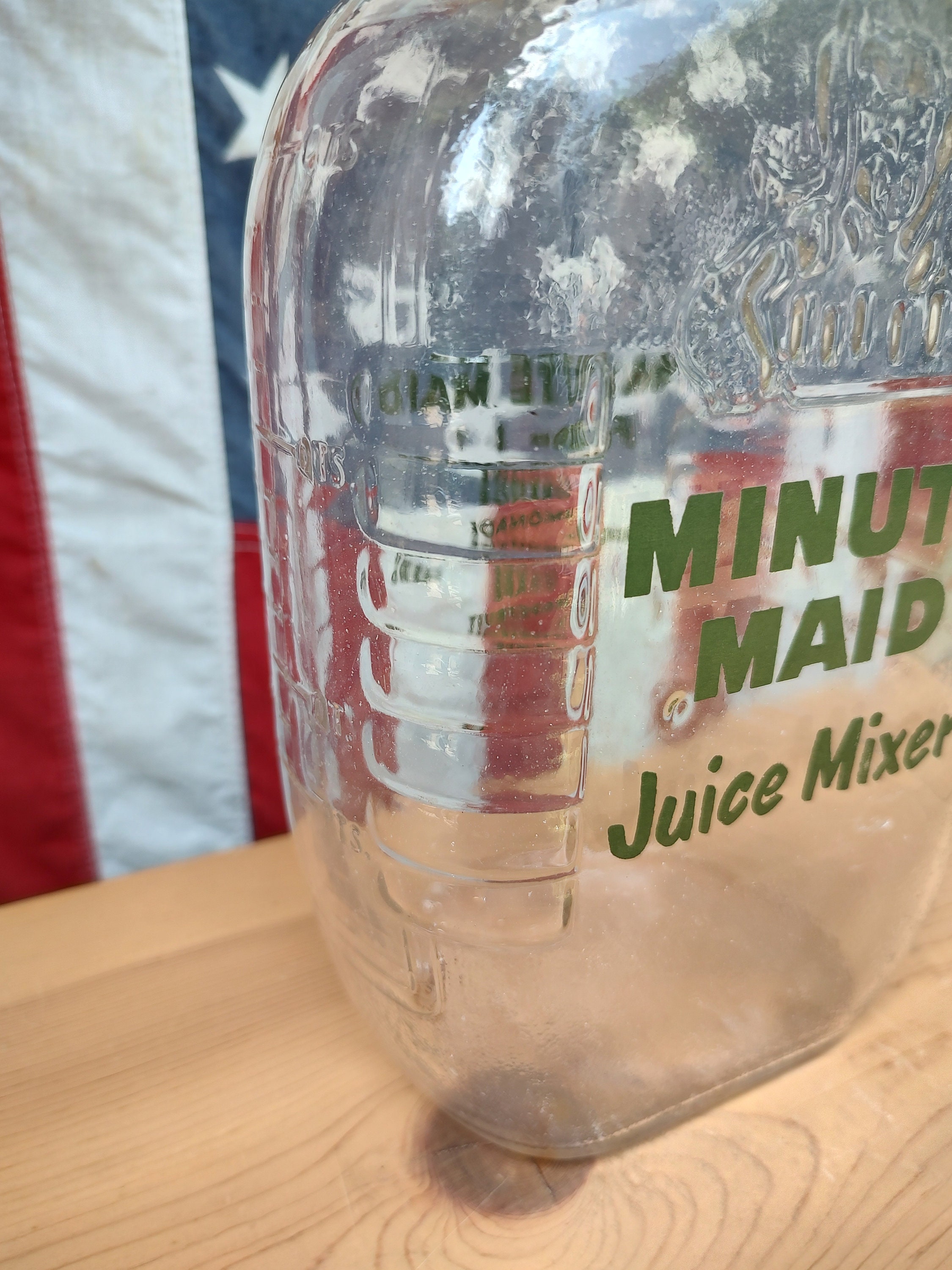 Vintage Minute Maid Juice Mixer Glass Advertising Bottle - Etsy