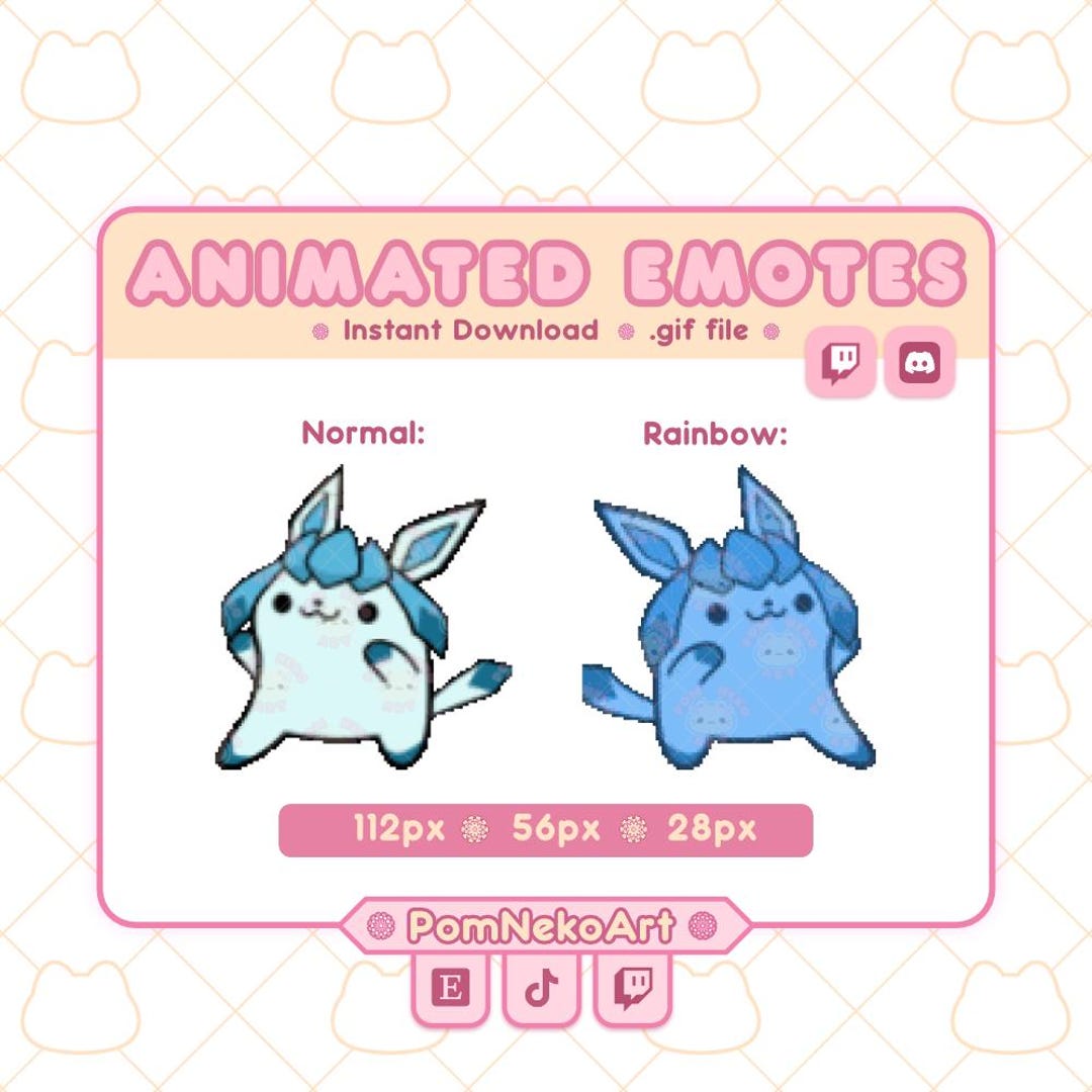 Animated Glace Emote - Dance | Twitch, Discord Hype Emoji | Blue Fox ...