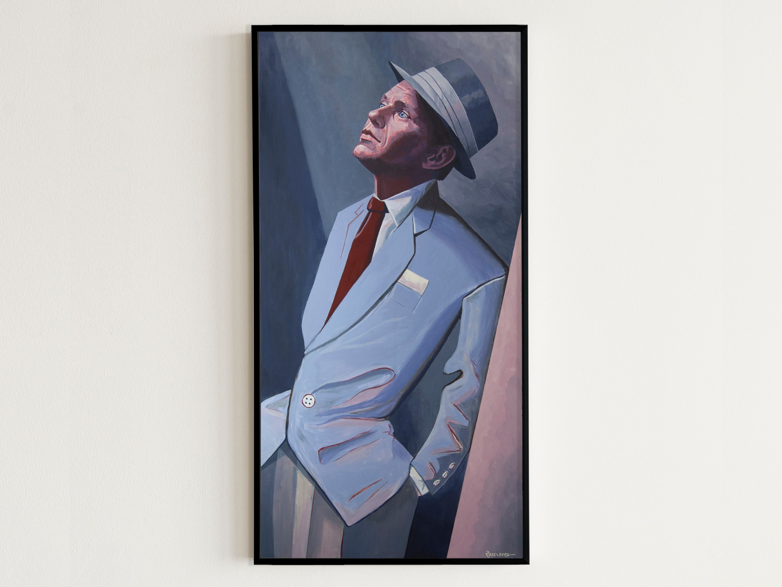 ORIGINAL Painting of Frank Sinatra by Jeff Rodenberg 48"x24" - Etsy