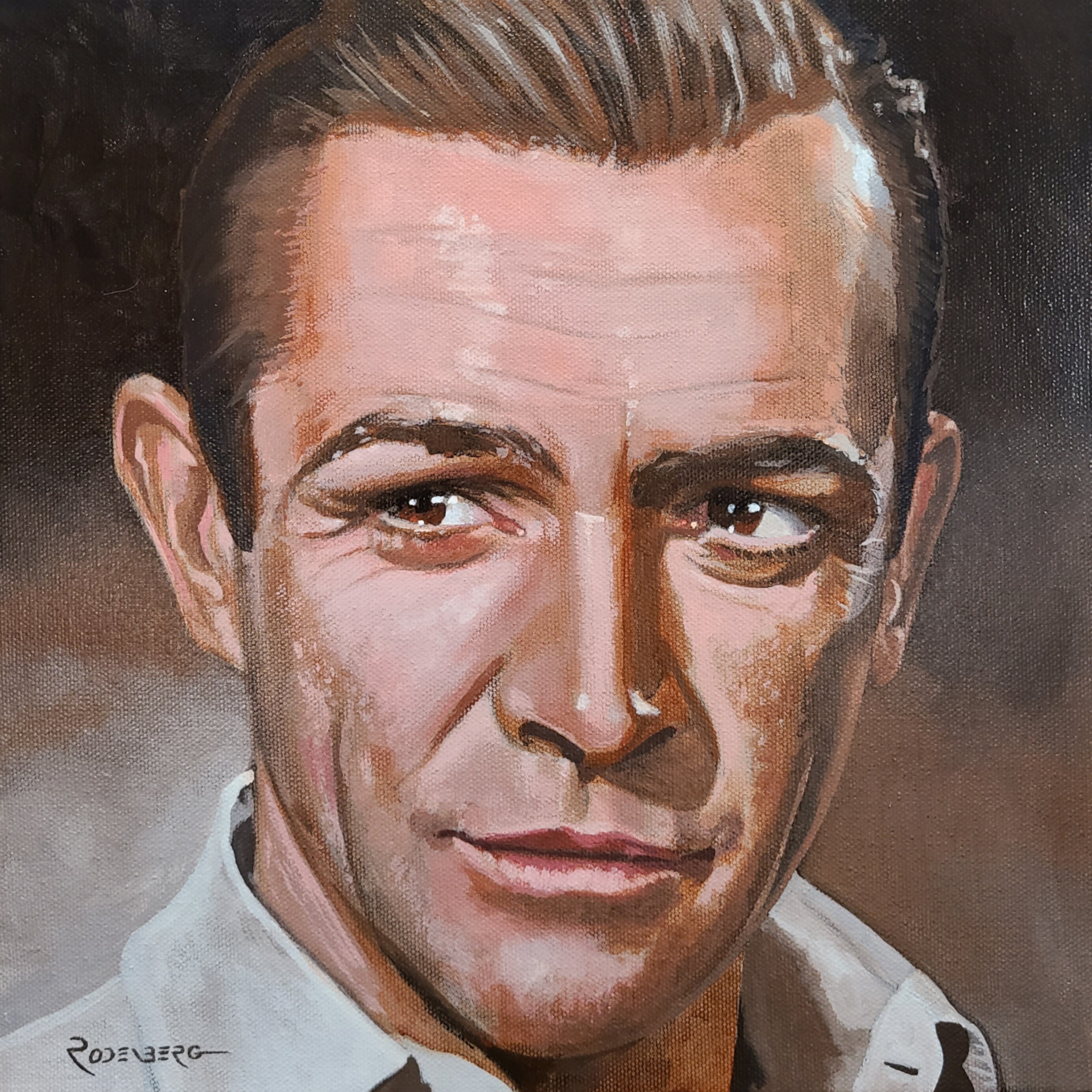 ORIGINAL Painting of Sean Connery by Jeff Rodenberg 12x 12 - Etsy UK