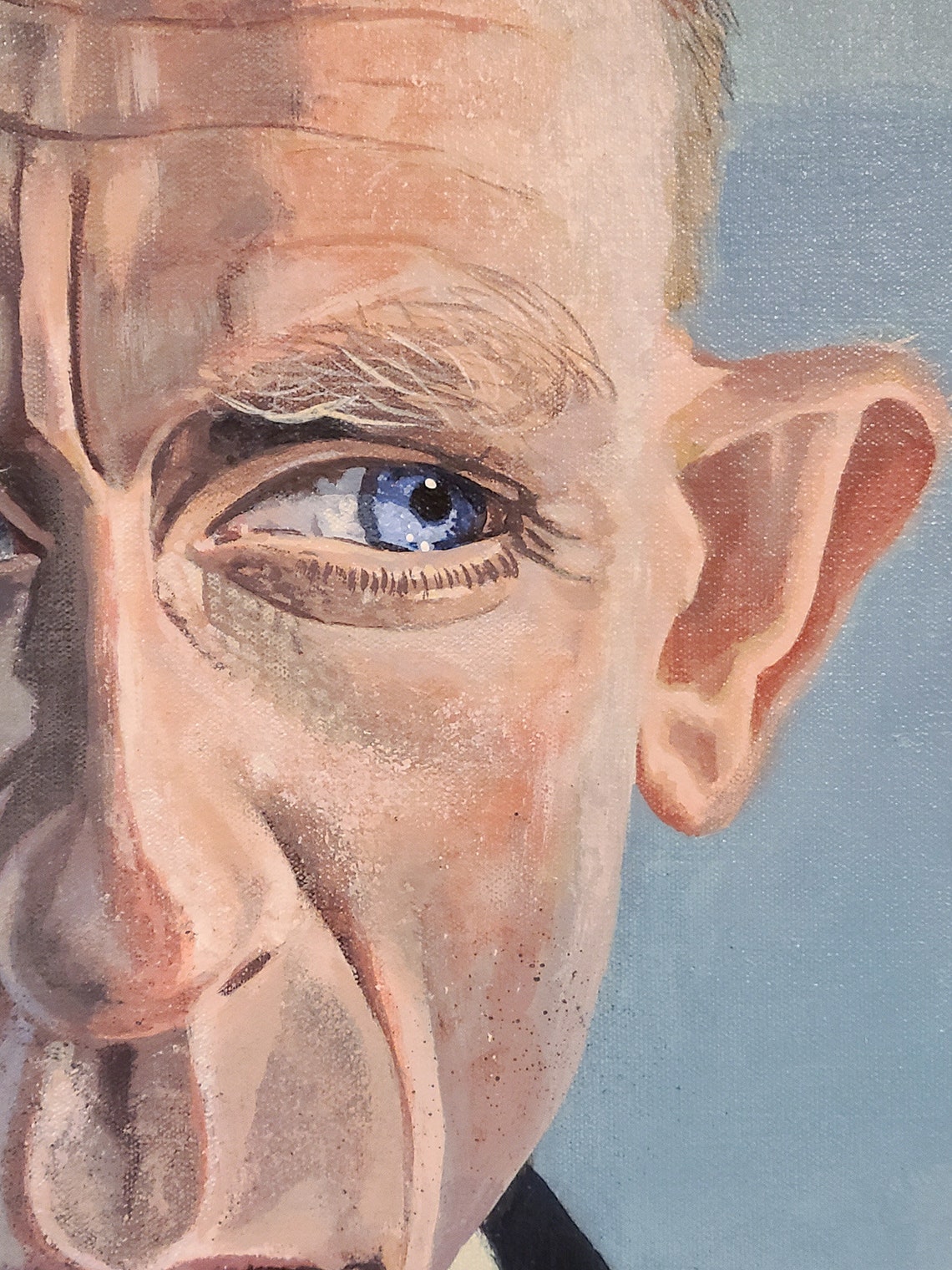 ORIGINAL Painting of Daniel Craig as James Bond 007 Wall Art Movie Home ...
