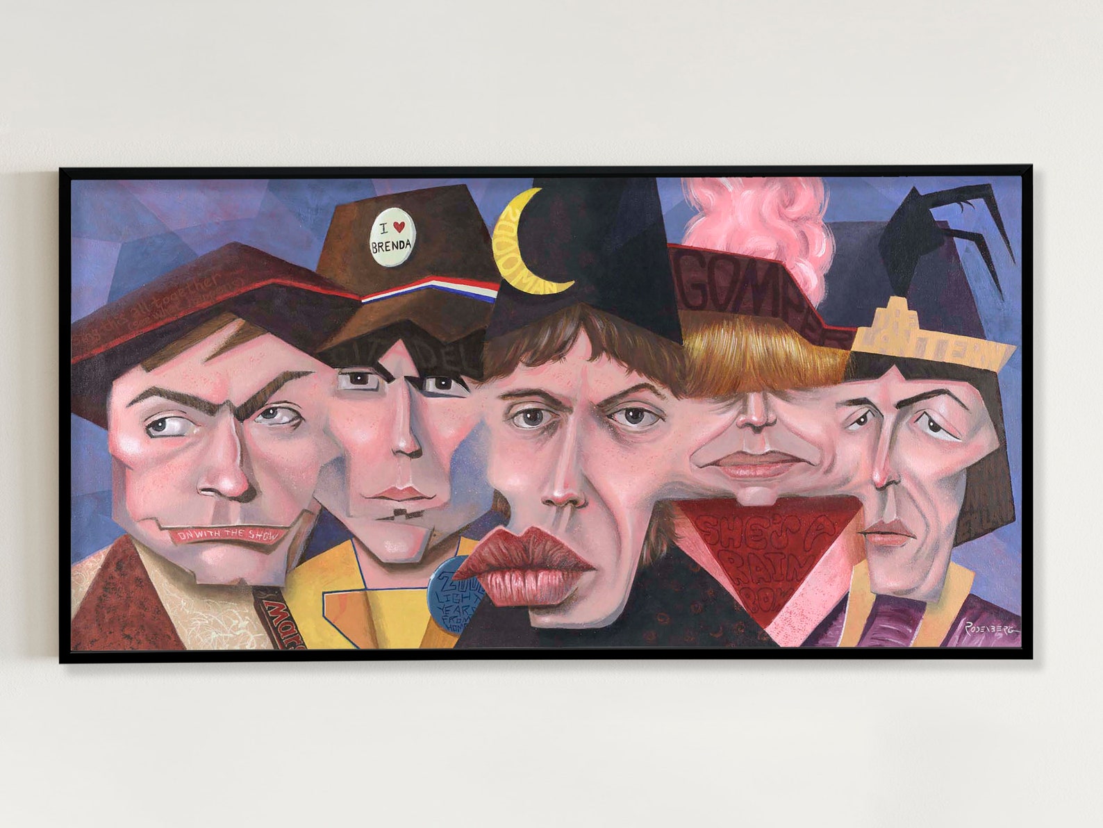 ORIGINAL Painting of the Rolling Stones Rock and Roll Music - Etsy