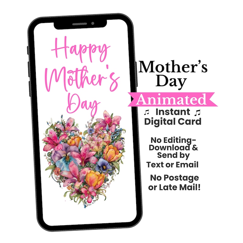 Mother's Day Animated Card - Etsy
