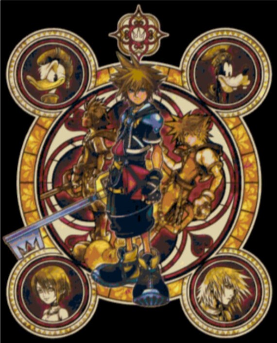 Kingdom Hearts Kingdom Key Keyblade Cross Stitch Pattern Sewing ...