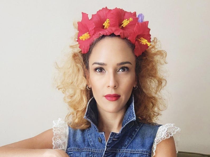 Puerto Rico Flor Maga Crown - Handmade Boricua Headpiece for Festival ...
