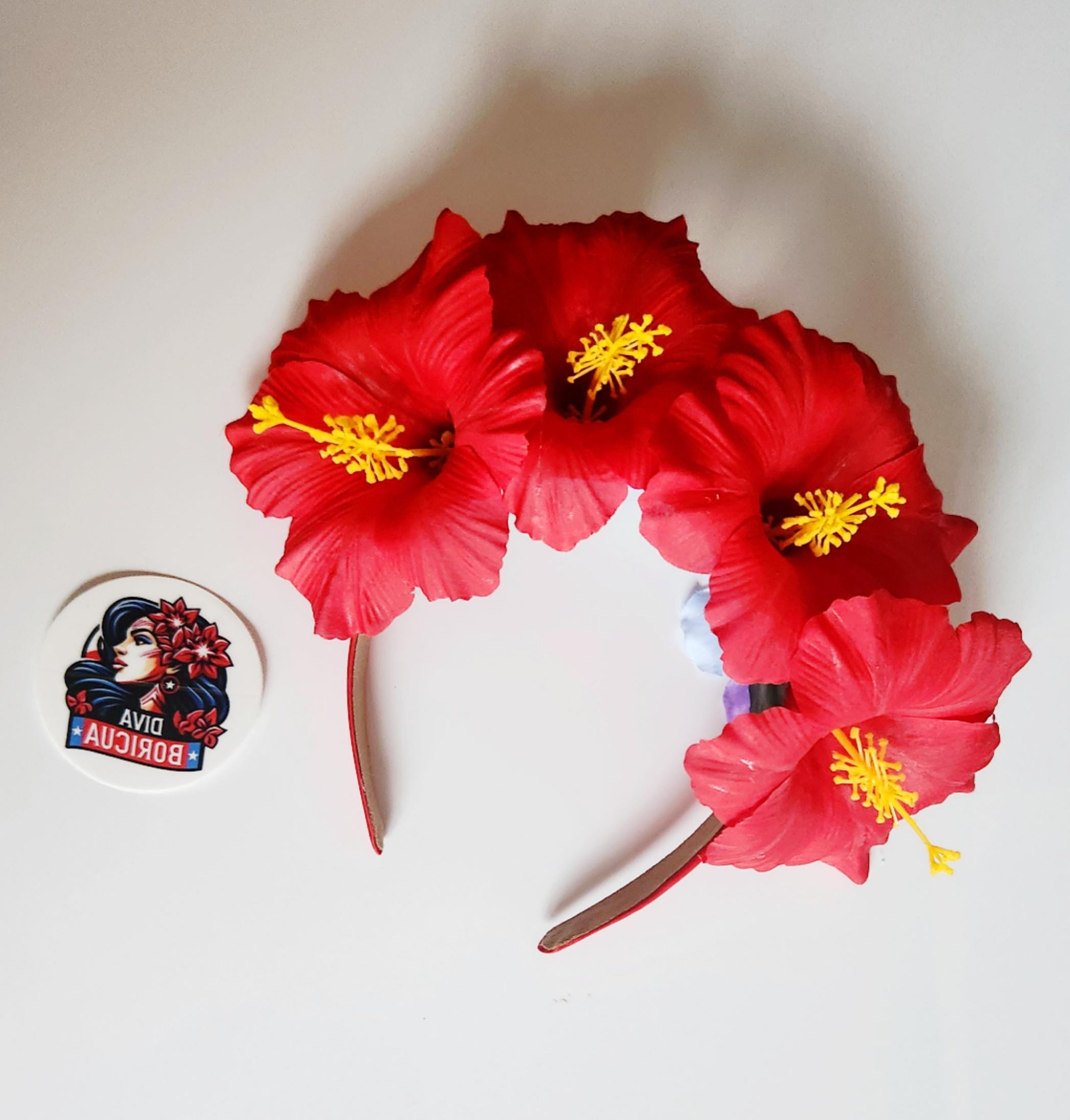 Puerto Rico Flor Maga Crown - Handmade Boricua Headpiece for Festival ...