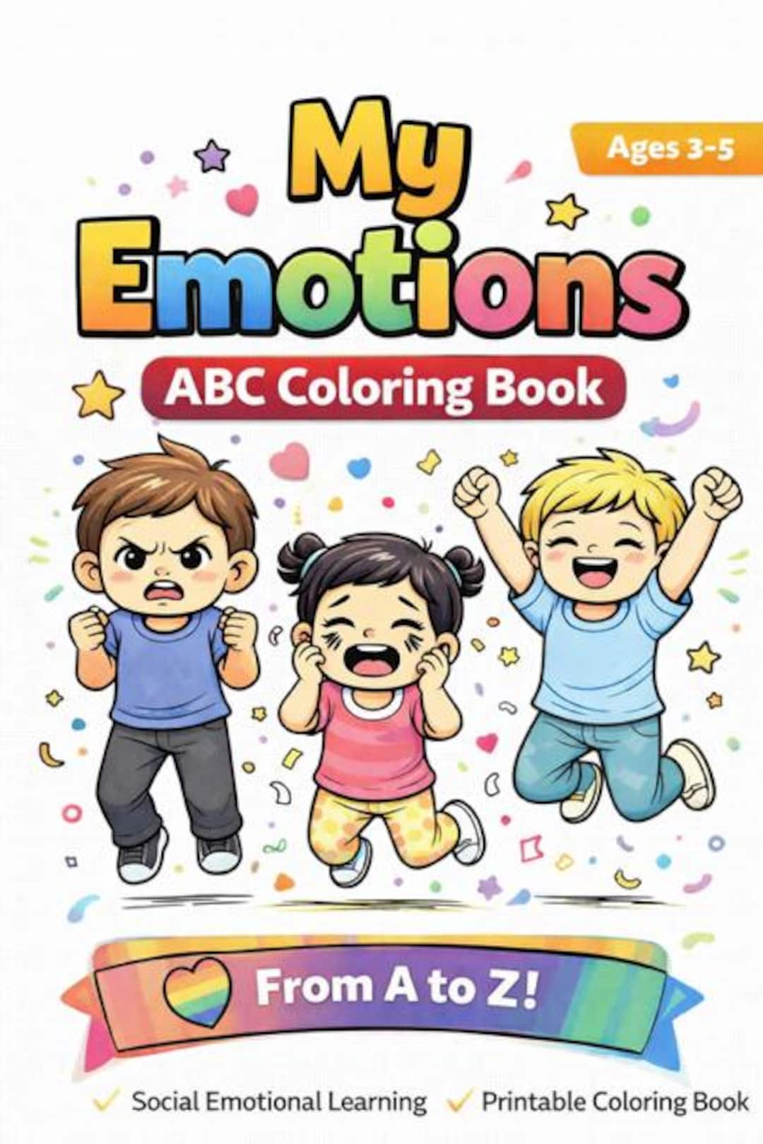 Emotions ABC Coloring Book for Kids | Social Emotional Learning ...