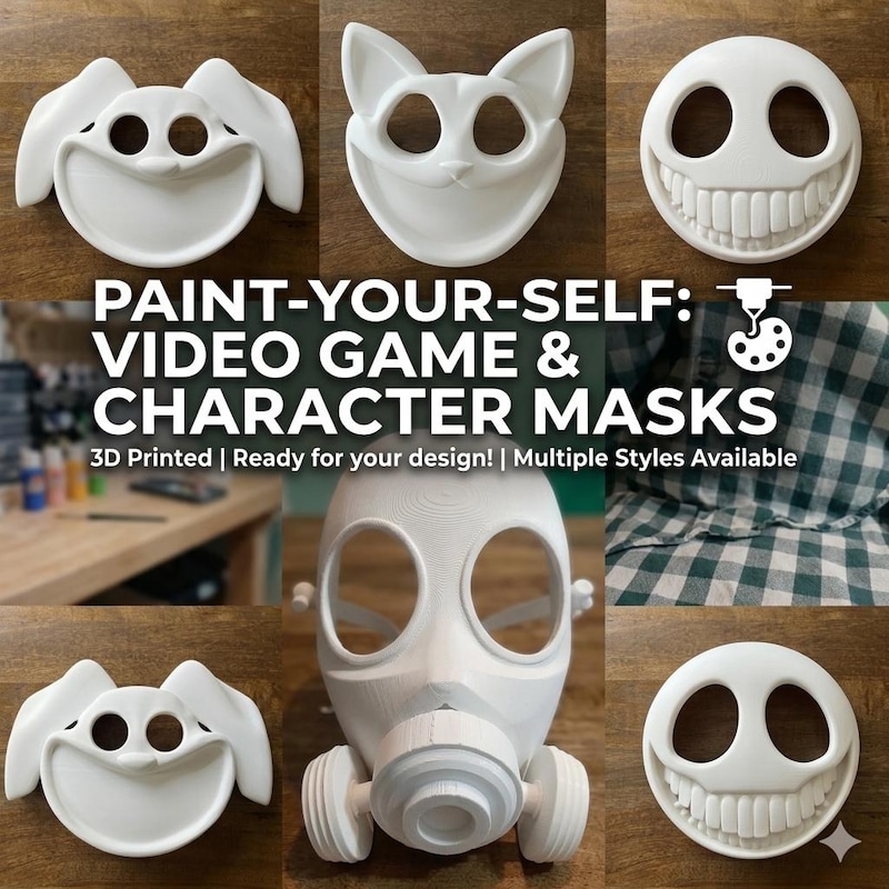 Poppy Playtime Prototype Mask - Etsy