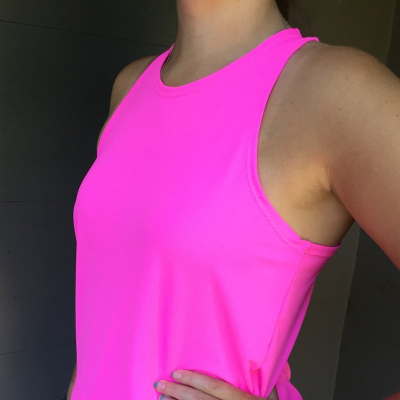 Neon Pink Tank Top - Etsy