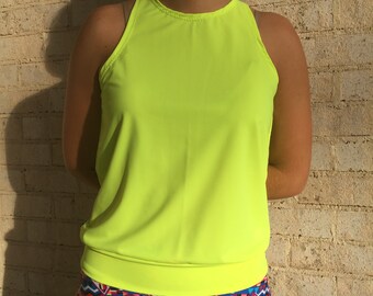 Neon Yellow Tank | Etsy