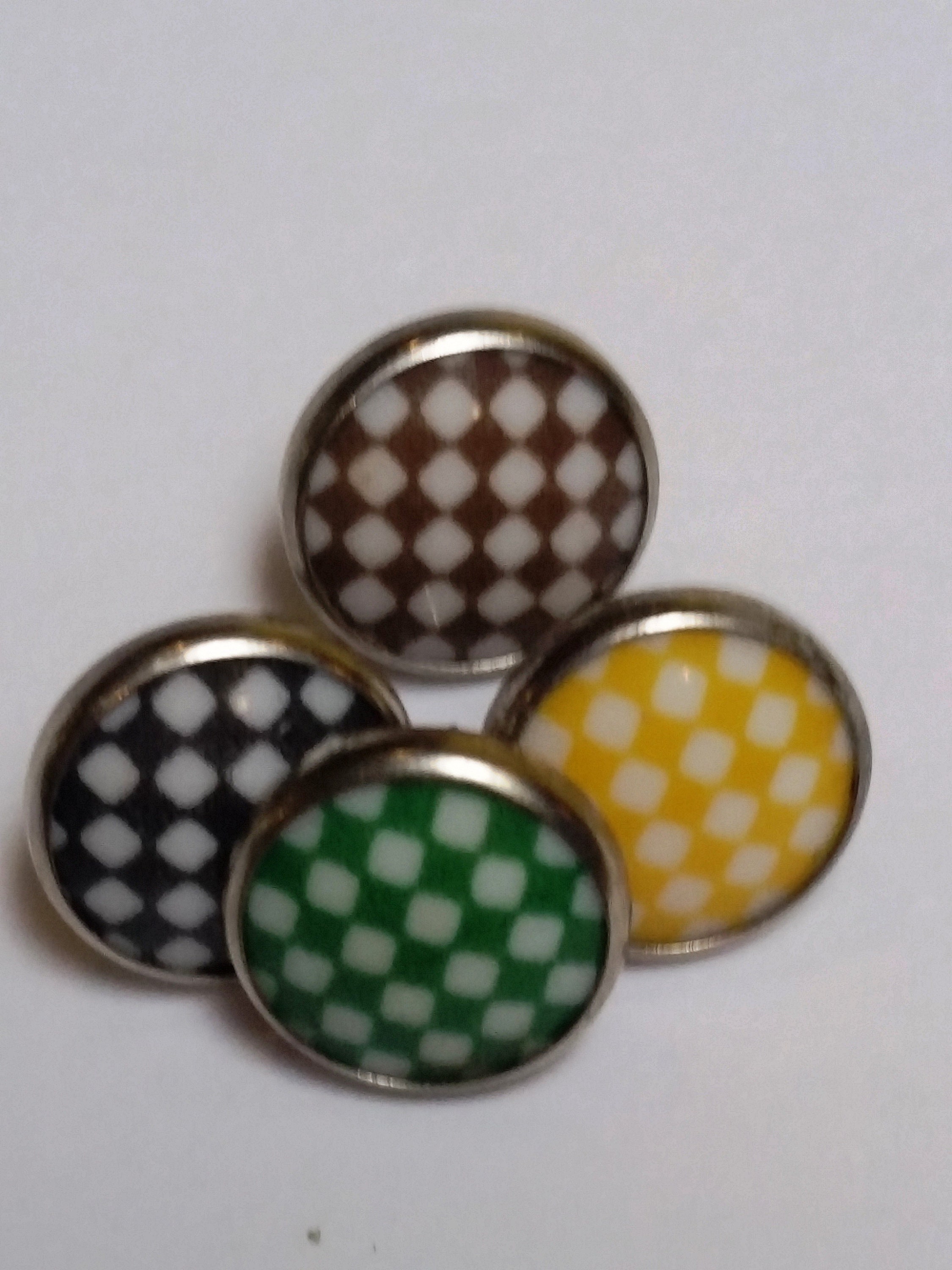 EIGHT Cool Vintage Tack Pins or Push Pins Enamel possibly - Etsy.de
