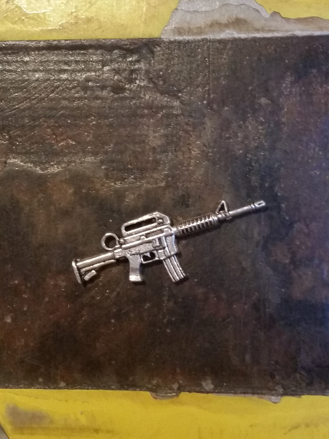 Tiny Machine Gun Assault Rifle Gun Charm - Etsy