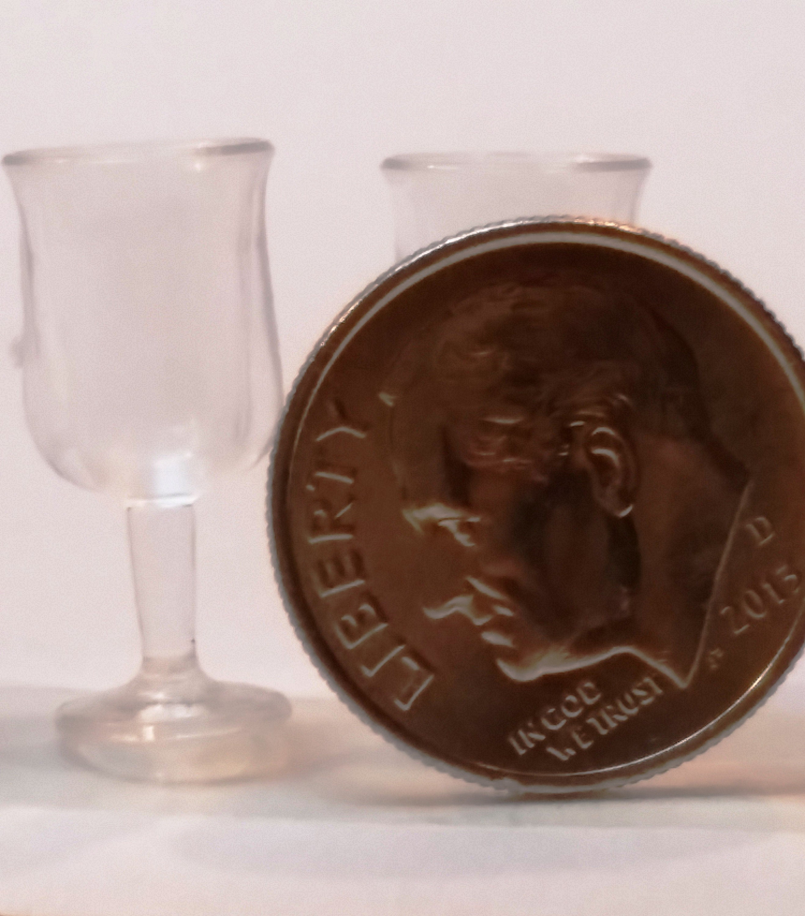 Four 4 Tiny Miniature Plastic Acrylic Stemmed Glasses | Etsy