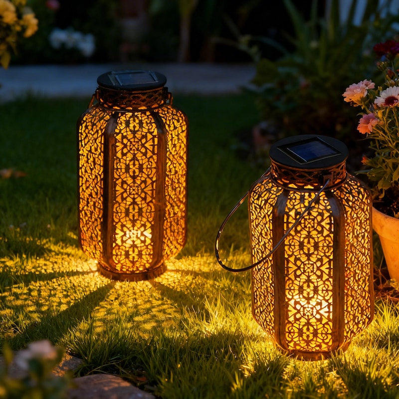 Vintage Solar Lantern - Etsy
