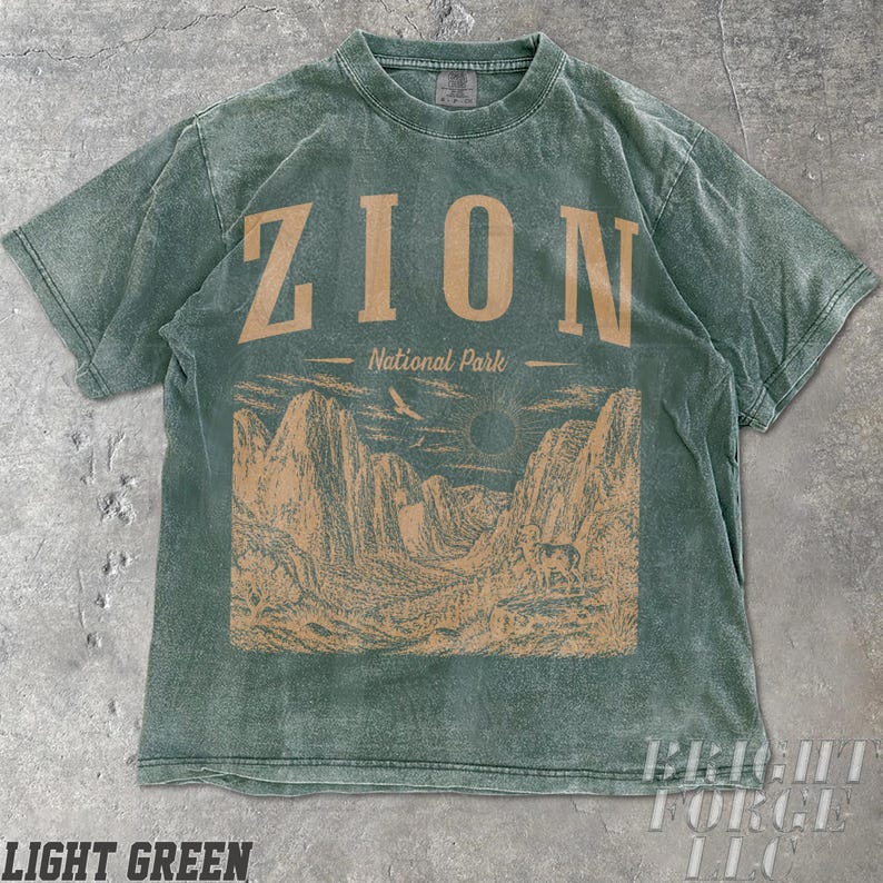 Zion National Park Comfort Colors Sweatshirt, Nature Hiking Camping ...