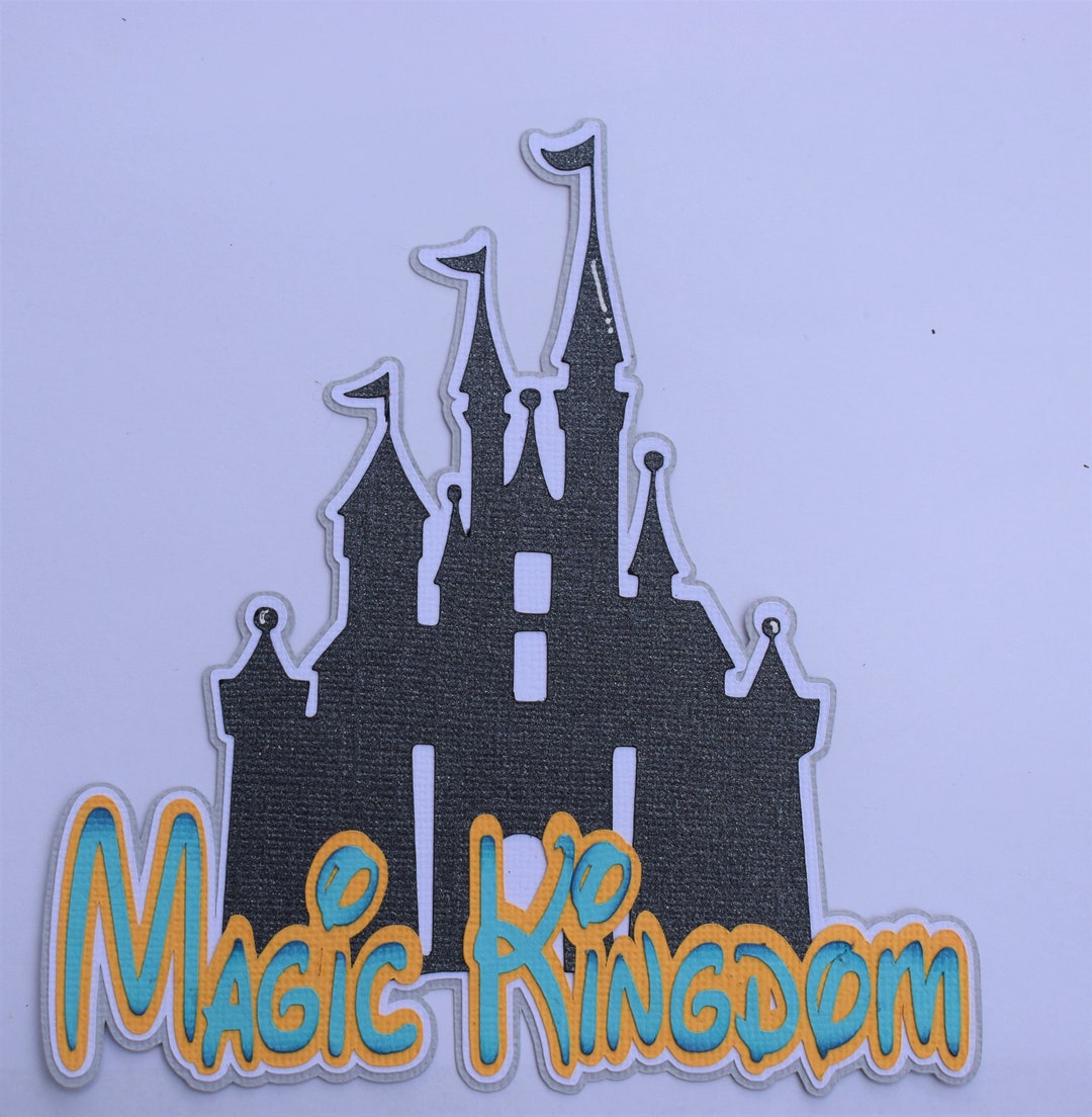 Scrapbook Title, Magic Kingdom, Amusement Park, Paper Piecing, Die Cut ...