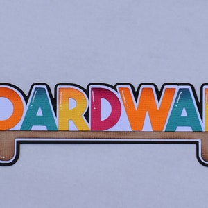 Scrapbook Title, Boardwalk, Ocean, Vacation, Beach, Paper Piecing, Die ...