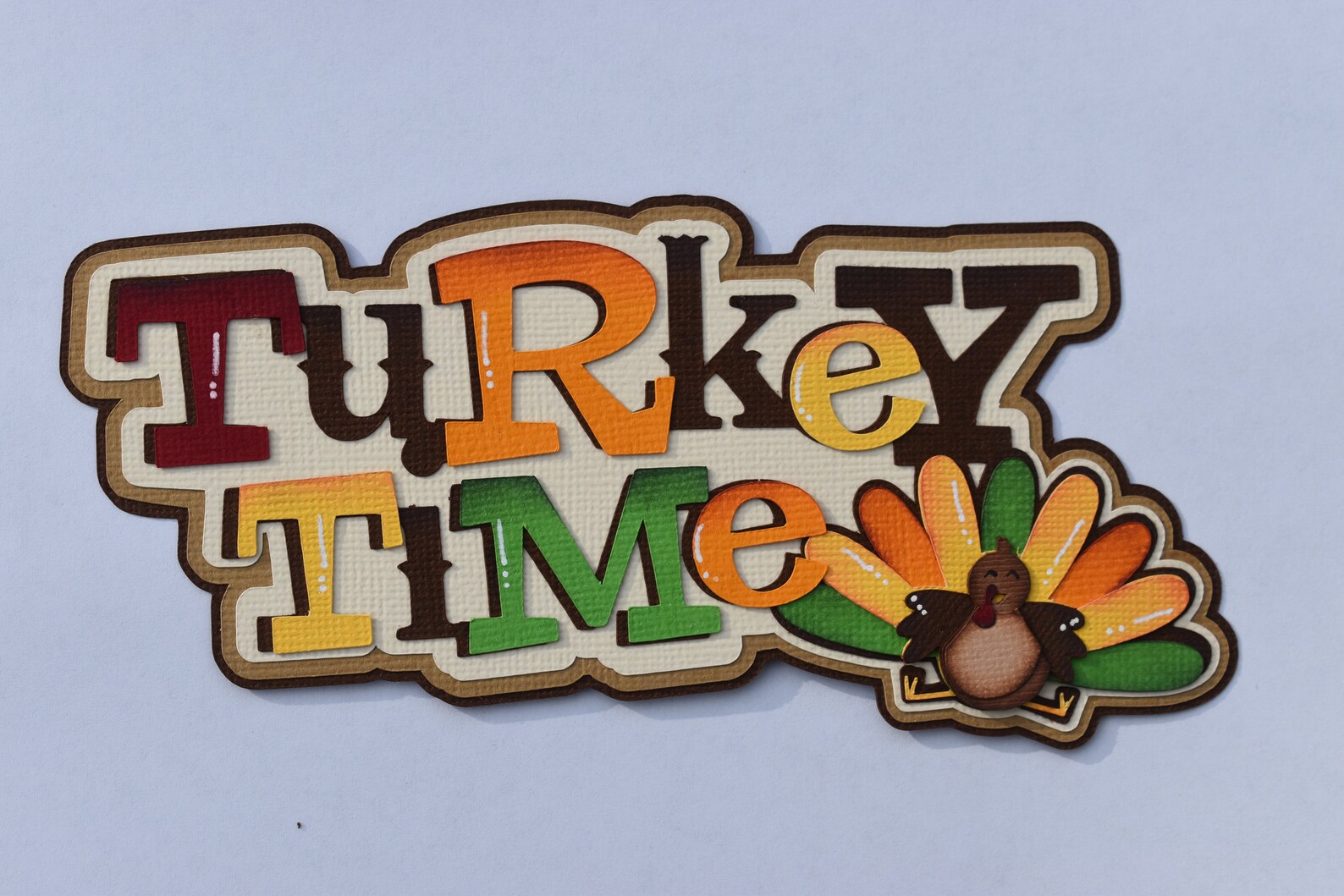 Paper Piecing Turkey Time Thanksgiving Fall Holiday - Etsy