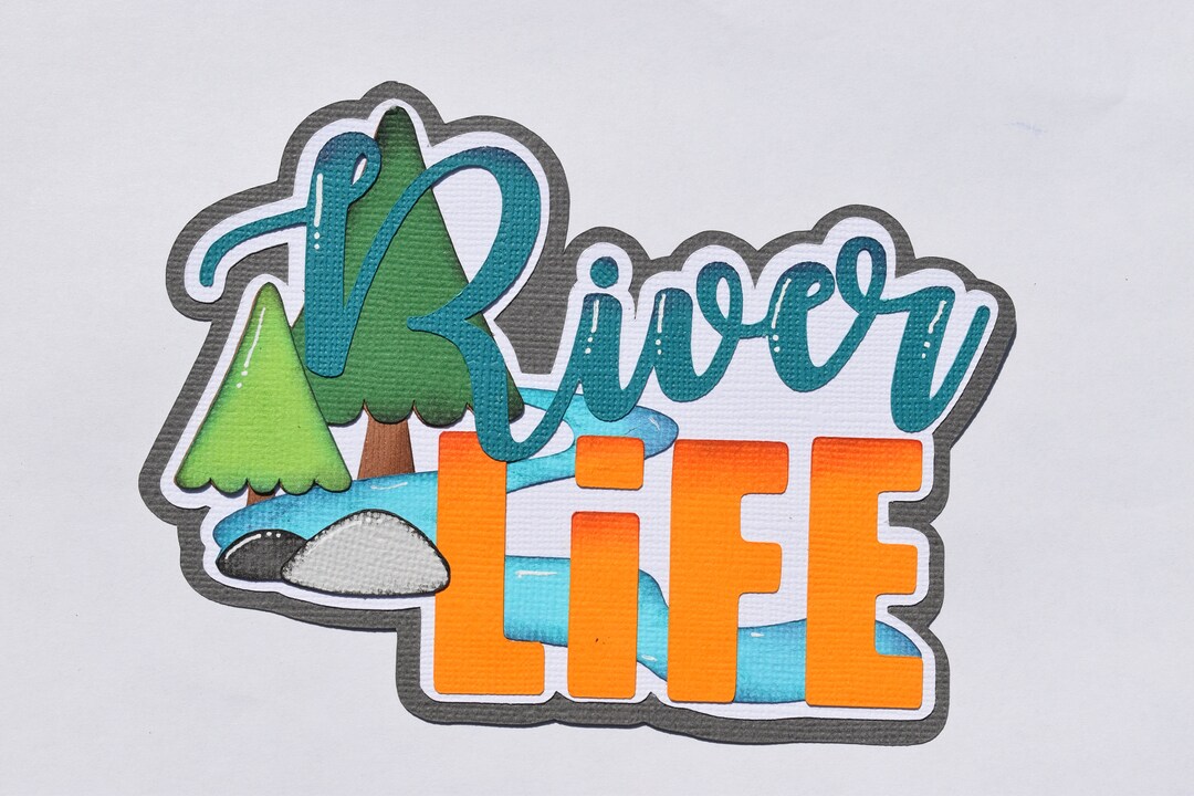 Paper Piecing River Life, Summer, Scrapbook, Page, Layout, Die Cut - Etsy