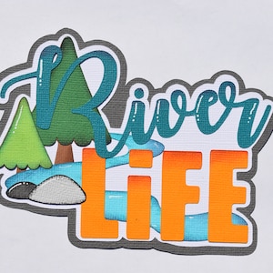 Paper Piecing River Life, Summer, Scrapbook, Page, Layout, Die Cut - Etsy